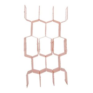 oumefar 12pcs drawer dividers organizer, underwear drawer tool drawer divider adjustable honeycomb closet organizer drawer dividers(pink)