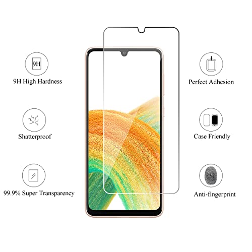 Ailun Screen Protector for Galaxy A14 5G/A13 5G/A12 4G 5G/A12 Nacho/A32 5G/A42/A02/A02S/A03/A03S/A03core/M12 3Pack Tempered Glass Japanese Glass Ultra Clear Anti-Scratch Case Friendly