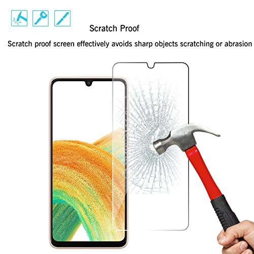 Ailun Screen Protector for Galaxy A14 5G/A13 5G/A12 4G 5G/A12 Nacho/A32 5G/A42/A02/A02S/A03/A03S/A03core/M12 3Pack Tempered Glass Japanese Glass Ultra Clear Anti-Scratch Case Friendly