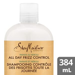 SheaMoisture Frizz Control Shampoo for Frizz Prone Hair Papaya and Neroli Sulfate Free Shampoo 13 oz