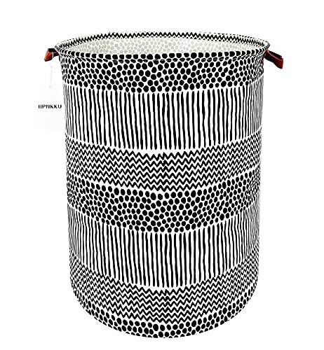 Folding laundry basket,home decor,Large Storage Bins,Storage basket，Bedroom storage，Waterproof Storage box Nursery family laundry hamper/basket (Black line)