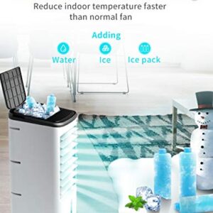 COMFYHOME 3-IN-1 Portable Air Conditioners Windowless, 65° Oscillation Swamp Cooler, 3 Speeds Portable Air Cooler w/Humidifier, Remote & 12 Hours Timer, Evaporative Cooler Cooling Fan for Room Home