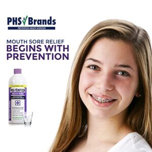 Prevention Mouth Sore Mouthwash - Value 2 Pack, for Canker Sore Treatment or Braces Inflammation