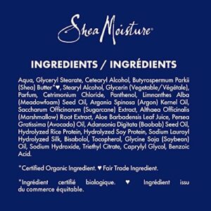 SheaMoisture Silicone Free Conditioner for Dry Hair, Sugarcane and Meadowfoam, Sulfate Free Conditioner, 13 Oz