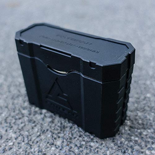 FATBEAR Designed for Sony WF-1000XM3 Tactical Military Grade Drop Protection Thick Solid Armor Cover Case Shell (Black)