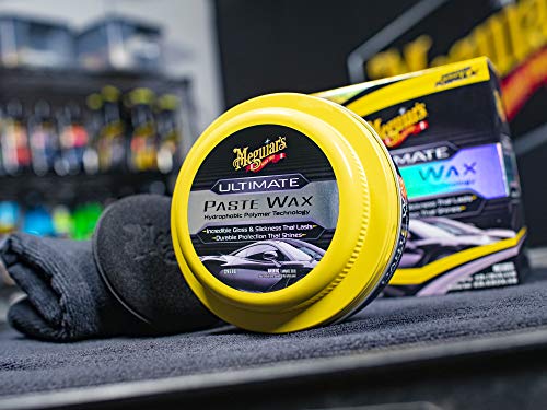 Meguiar's Ultimate Paste Wax, Durable Protection That Shines, Towel and Pad Included - 8 Oz Container