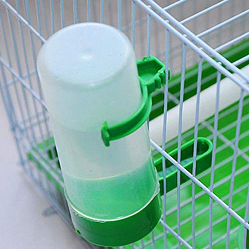 Smaroll 4PCS Birds Feeder Plastic Drinker Waterer Clips Food Dispenser Feeders for Cage Water Dispenser Feeders for Sparrow Parrorts Budgie Cockatiel Lovebirds