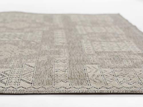 Momeni Hampton Transitional Indoor/Outdoor Area Rug, Grey, 2' X 3'