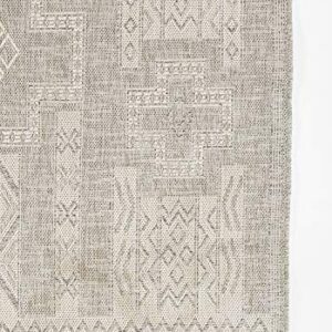 Momeni Hampton Transitional Indoor/Outdoor Area Rug, Grey, 2' X 3'