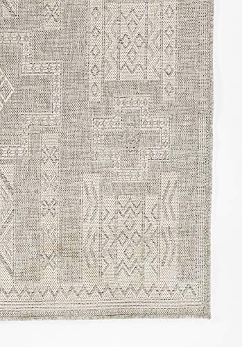 Momeni Hampton Transitional Indoor/Outdoor Area Rug, Grey, 2' X 3'