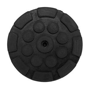 qiilu auto jacking lift pad, 4 pcs car round rubber arm pads auto jacking lift pads weightlifter accessories