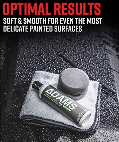 Adam’s UFO Dual Sided Car Wax Applicator – Car Detailing Waxing & Polishing Foam Pad | Use with Paste Wax, Ceramic Coating Liquid Wax, Polish, Compound & More | Auto Motorcycle Boat RV