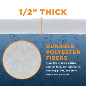 Master Pet Supply Premium Aquarium Filter Pad, Cut to Fit 10" by 30" Micron Filtration Media for Freshwater, Saltwater Aquariums, Fish Tanks, Koi Ponds, Terrariums, Reefs - Clean Crystal Clear Water