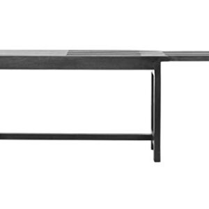 Jofran Bradford Extendable Solid Wood Hallway Bench, Grey