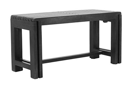 Jofran Bradford Extendable Solid Wood Hallway Bench, Grey