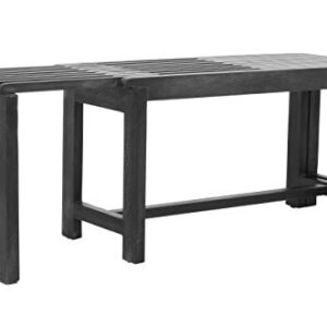 Jofran Bradford Extendable Solid Wood Hallway Bench, Grey