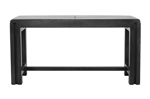 Jofran Bradford Extendable Solid Wood Hallway Bench, Grey