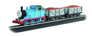 bachmann trains - deluxe thomas & the troublesome trucks freight set - loco w/moving eyes - ho scale , blue