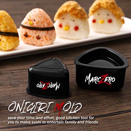 MarcZero Sushi Making Kit, 22 in 1 Sushi Bazooka Roller Kit With Bamboo Mat, Sushi Knife, Bamboo Chopsticks, Bazooka Roller, Sushi Molds, DIY Sushi Roller Machine for Beginner