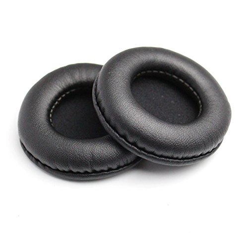 Replacement Earpads Leather Ear Cushions Spare Ear Pads Kit Fit Universal Diameter (60mm)