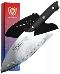 dalstrong guardian chef knife - 8 inch - shogun series elite - ergonomic design - limits fatigue - japanese aus-10v super steel kitchen knife - g10 handle - w/sheath