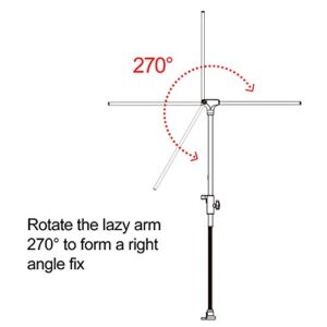 REPTI ZOO Reptile Dual Lamp Stand and Dual Reptile Light Fixture