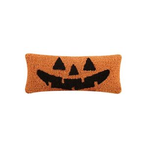 peking handicraft 31tg832c05ob jack-o-lantern hook pillow, 12-inch length