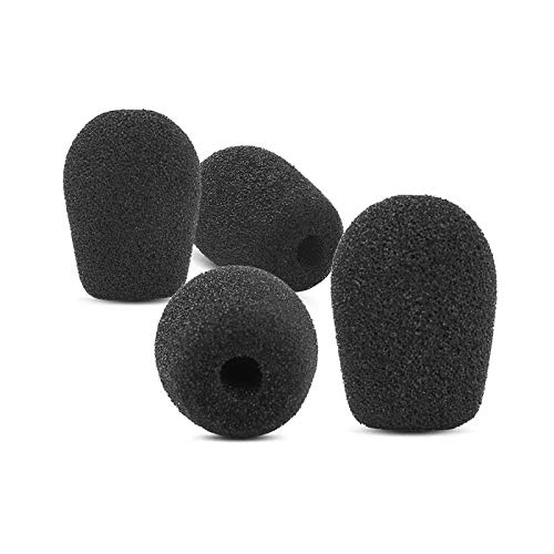 YDYBZB 5 Pair Mic Covers Compatible with VXI Blueparrott B250XT B350XT B450XT B550-XT C400-XT S450-XT Headset Universal Foam Microphone Windscreens (5 Pair)