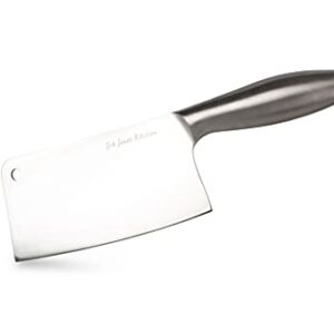 Irb Jones Profession Butcher Knife - Stainless Steel Chopper used at Home or Restaurant, Sharp Meat Cleaver used by Chef's