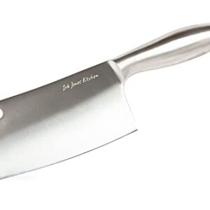 Irb Jones Profession Butcher Knife - Stainless Steel Chopper used at Home or Restaurant, Sharp Meat Cleaver used by Chef's