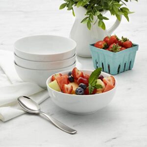 Everyday White by Fitz and Floyd Soup Cereal Porcelain Bowls, Set of 4