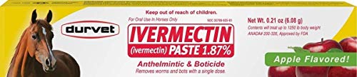 Ivermectin Paste Dewormer - 6.08g dose @ 1.87% Apple Flavor