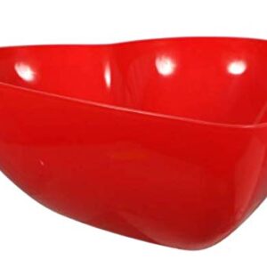 Red Valentine Heart-Shaped Deep Bowl