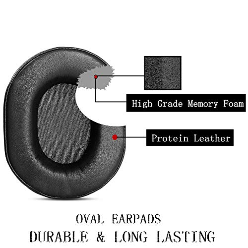 Upgrade Replacement Earpads Compatible with Audio-Technica ATH-PDG1 PG1 Gaming Headset Memory Foam Cushions (Protein Leather)