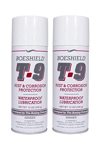 Boeshield T-9 Rust & Corrosion Protection/Inhibitor and Waterproof Lubrication, 12 oz. (""0 2 Count - 12 oz, Lubricant)