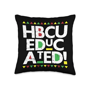 black lives matter pillows proud melanin gift idea hbcu educated melanin pride cool black lives matter gifts throw pillow, 16x16, multicolor