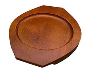 sunrise kitchen supply wood underliner/trivet for cast iron (dark brown)