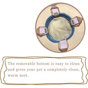 PAPIEEED Warm Small Pet Bed, Flying-Saucer Hamster Nest Cute Rat House Hammock Sugar Glider Cage Accessories, Bed for Gerbil Degu Golden Bear Hedgehog Small Squirrel Ferret