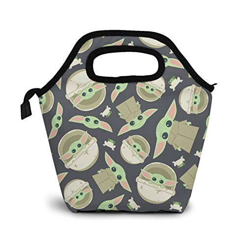 Mionit Lunch Box Baby Yo-Da Lunch Bag Tote Bag Lnsulated Lunch Cooler Bag For Women/Men