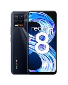 realme 8 4g dual sim 64gb rom + 4gb ram (gsm only | no cdma) factory unlocked 4g/lte smartphone (punk black)-international version