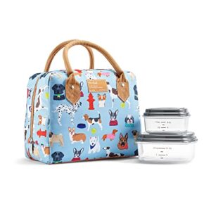 fit+fresh bloomington adult insulated lunch bag women love, lunchbox, lunch tote - cute small lunch box for women - lunch box men, lunch bags women, insulated lunch box, lunch boxes, adult lunch, dogs