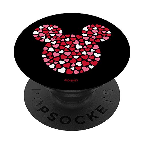 Disney Mickey Mouse Icon Pink Hearts Valentine's Day PopSockets PopGrip: Swappable Grip for Phones & Tablets