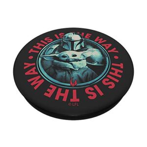 Star Wars: The Mandalorian & Child This Is The Way Circle PopSockets PopGrip: Swappable Grip for Phones & Tablets