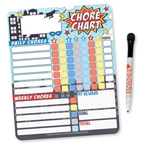 superhero kids chore chart magnetic, reward chart for kids, good behavior chart for kids at home, my responsibility chart for kids, magnetic reward chart for kids behavior, chore chart for one child