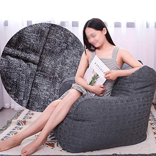 UXZDX Lazy Sofa,Beanbag Cover Stuffed Animal Storage or Memory Foam Soft Premium Corduroy Covers,65cmx70cmx65cm