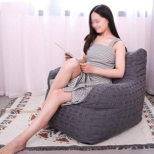 UXZDX Lazy Sofa,Beanbag Cover Stuffed Animal Storage or Memory Foam Soft Premium Corduroy Covers,65cmx70cmx65cm