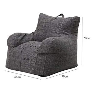 UXZDX Lazy Sofa,Beanbag Cover Stuffed Animal Storage or Memory Foam Soft Premium Corduroy Covers,65cmx70cmx65cm