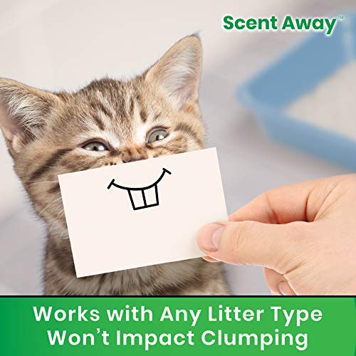 SCENT AWAY Cat Litter Deodorizer Litter Box Odor Eliminator | Fragrance Free Cat Litter Deodorizer with Active Carbon | Eliminates Cat Odors and Smells to Keep Your Home Fresh and Clean (Pack of 1)