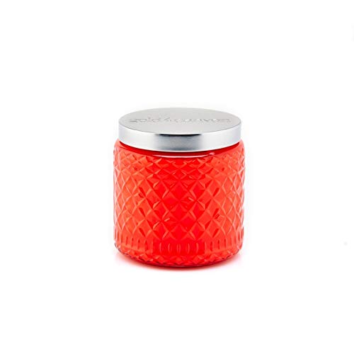 Gold Canyon - Medium Red Rose Heritage Two-Wick Scented Candle, Diamond-Light Glass Jar