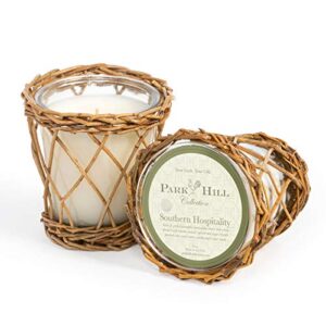 park hill collection enp10025 willow scented candle, 4-inch height (southern hospitality)